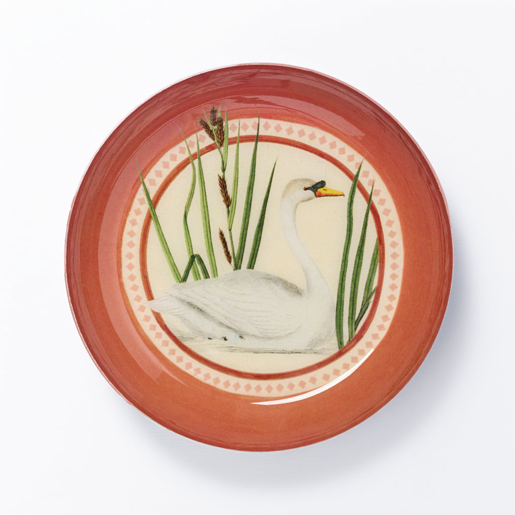 Swan Round Enamel Tray – Roomytown UK