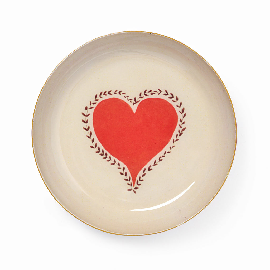 Heart Round Enamel Tray – Roomytown UK