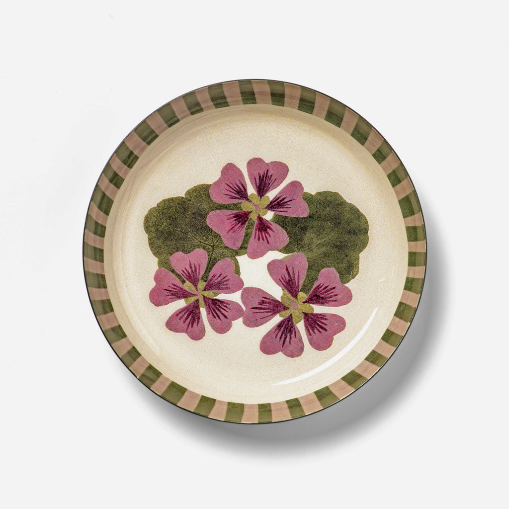 Round Enamel Tray - Geranium – Roomytown UK